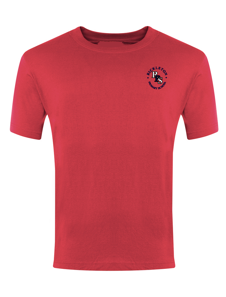 Rickleton Primary School Red P.E. T-Shirt | The School Outfit