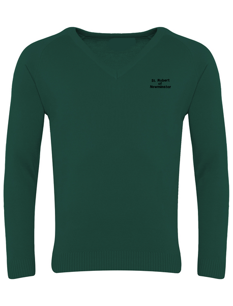 St Robert Catholic School Green V-Neck Jumper | The School Outfit